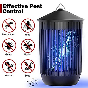 Electric Bug Zapper Outdoor, 4200V Electric Mosquito Zapper, 20w High Powered Pest Control Waterproof for Home, Backyard, Garden and Camping