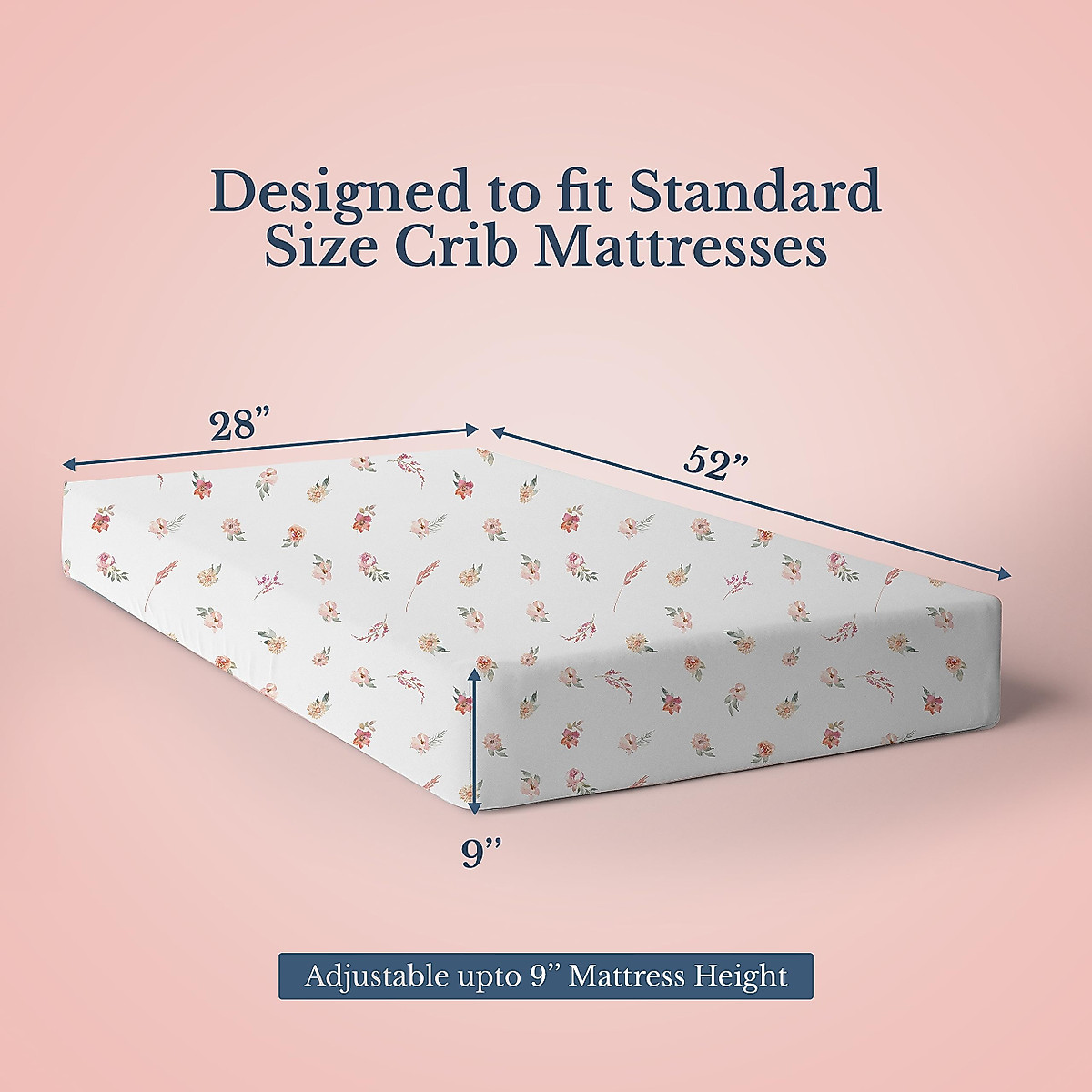 Premium Girls Crib Sheet Set - 2 Pack | Ultra-Soft Bedding for Crib Mattress and Toddler Beds | Girls Comfort and Elegance by Max&So…