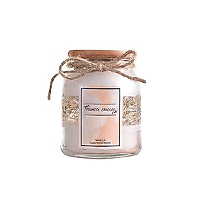 All-Natural Highly Vanilla Scented Premium Glass Jar Candles for Home and Office, Candles for Home Scented, Candle for Engagement, Large Candles 14 Oz, Long Burn time, Fine Home Fragrance
