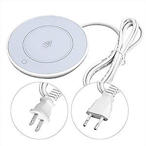 Coffee Warmer for Desk,Electric Cup Warmer Heater Pad for Coffee Tea Milk Beverage Water for Office Home Desk Use, White (4.6x4.6x0.6inch)