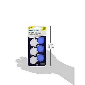 Contact Lens Case by Bausch & Lomb, Compact, Durable, Leak Proof, Pack of 3