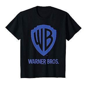 Kids Warner Brothers WB Blue Logo T-Shirt