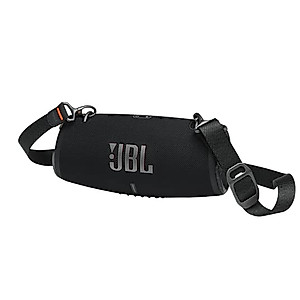 JBL Xtreme 3 Waterproof Bluetooth Speaker Bundle with gSport Carbon Fiber Case and Shoulder Strap (Black)