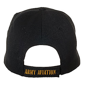 Artisan Owl Officially Licensed US Army Aviation Embroidered Black Baseball Cap