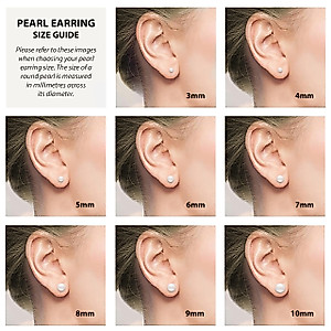 .925 Sterling Silver AAAA 7.5-8mm Round White Freshwater Cultured Pearl French Wire Hook Dangling Drop Earrings