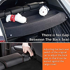 Trunk Cargo Cover For Honda HRV HR-V 2016 2017 2018 2019 2020 2021 Black Rear Trunk Cargo Luggage Security Shade Cover Shield Waterproof Custom Fit - All Weather Protection