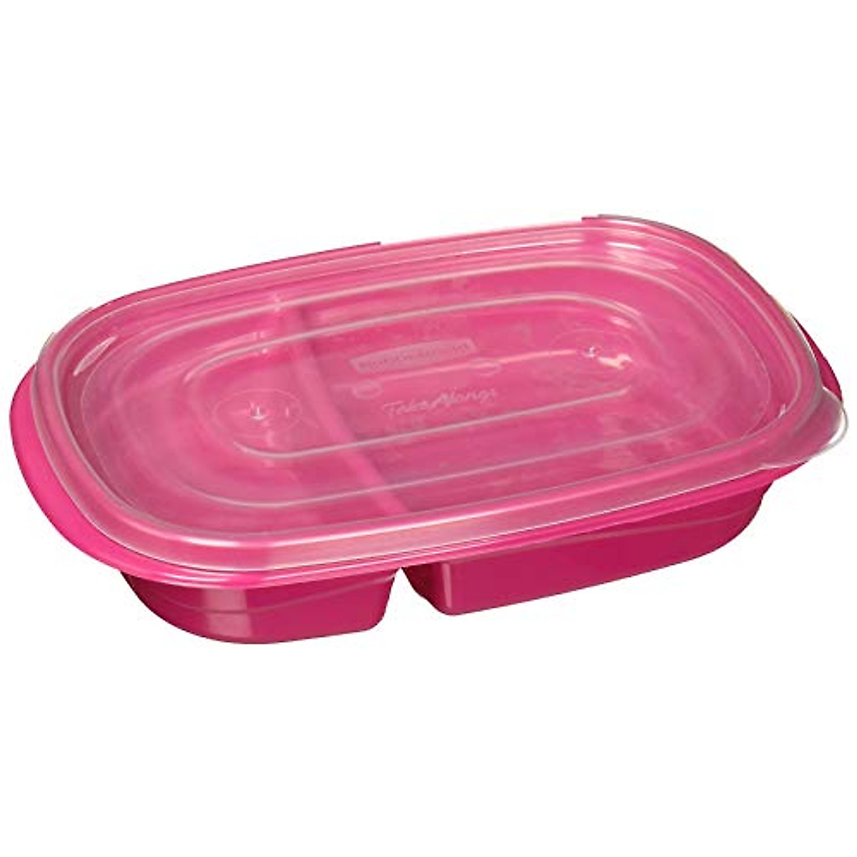 Rubbermaid Take Alongs Divided Base Container (Pink, 3)
