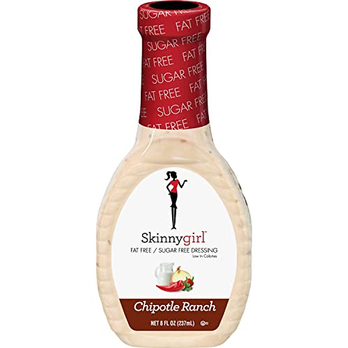 Skinnygirl Fat-Free Salad Dressing, Sugar-Free Chipotle Ranch, 8 Ounce