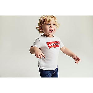 Levi's Big Boys' Classic Batwing T-Shirt, White, S