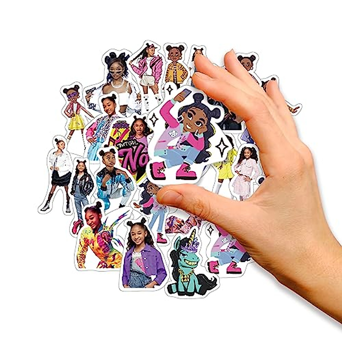 50Pcs Stickers Birthday Decorations for Kids Adults Teens for Party Supplies Decoration for Helmet Laptop Water Bottles Suitcas