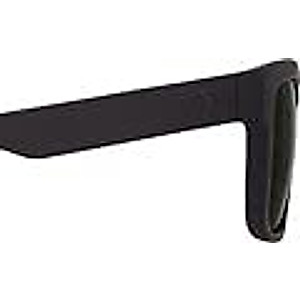 Spy Optic Discord Square Sunglasses, Soft Matte Black/Happy Gray Green Polarized, 57 mm