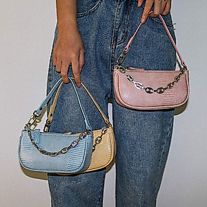 HORSE&TIGER Women Small Shoulder Bag Mini Purse Womens Crossbody Clutch Purses with Zipper Closure (Black)