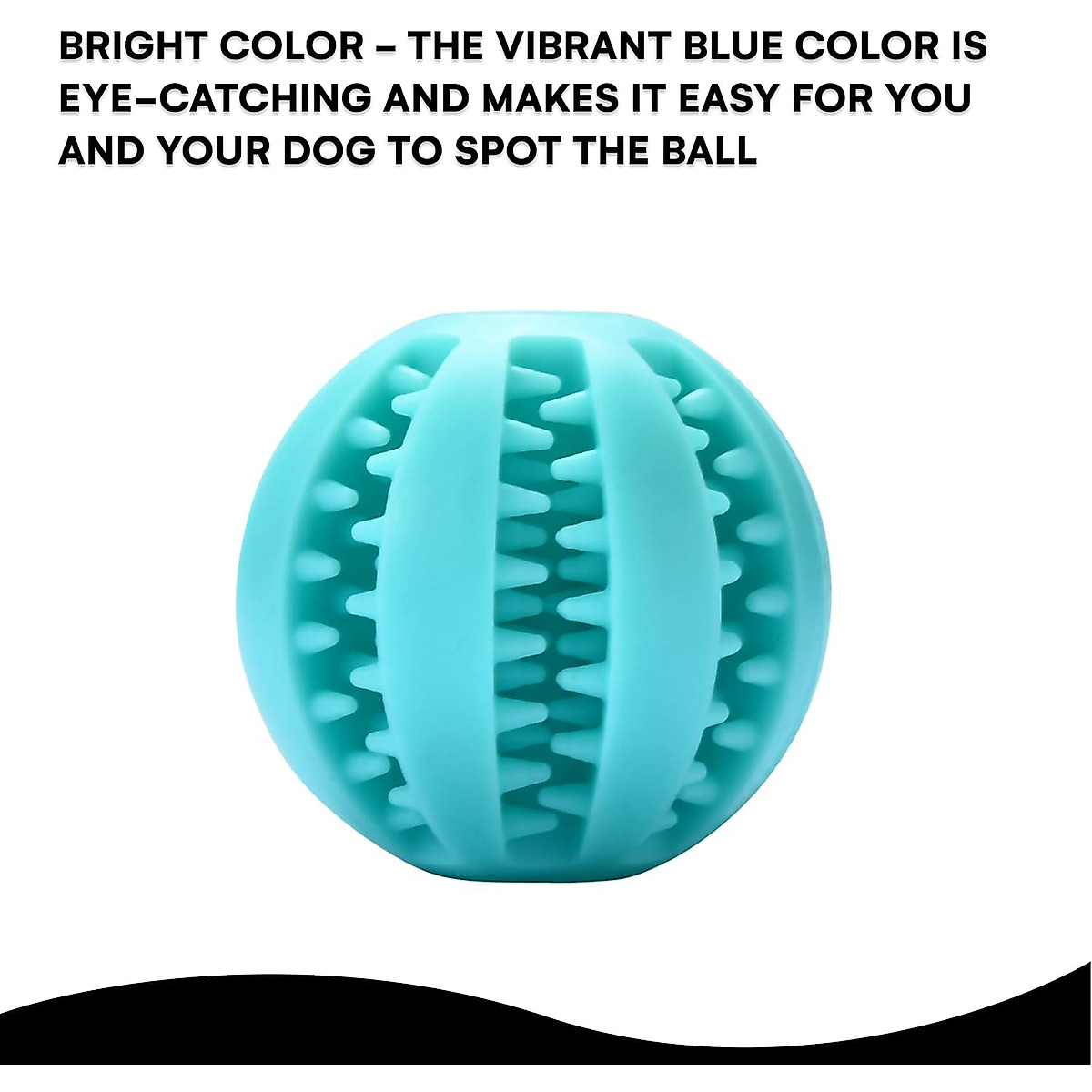 Interactive Dog Chew Toy Ball - Bite-Resistant Dog Treat Ball Dispenser Feeder - Ideal as Dog Puzzle Toys for Dog Boredom, Puppy Teething & Mind Stimulating Training Exercise (Color May Vary)