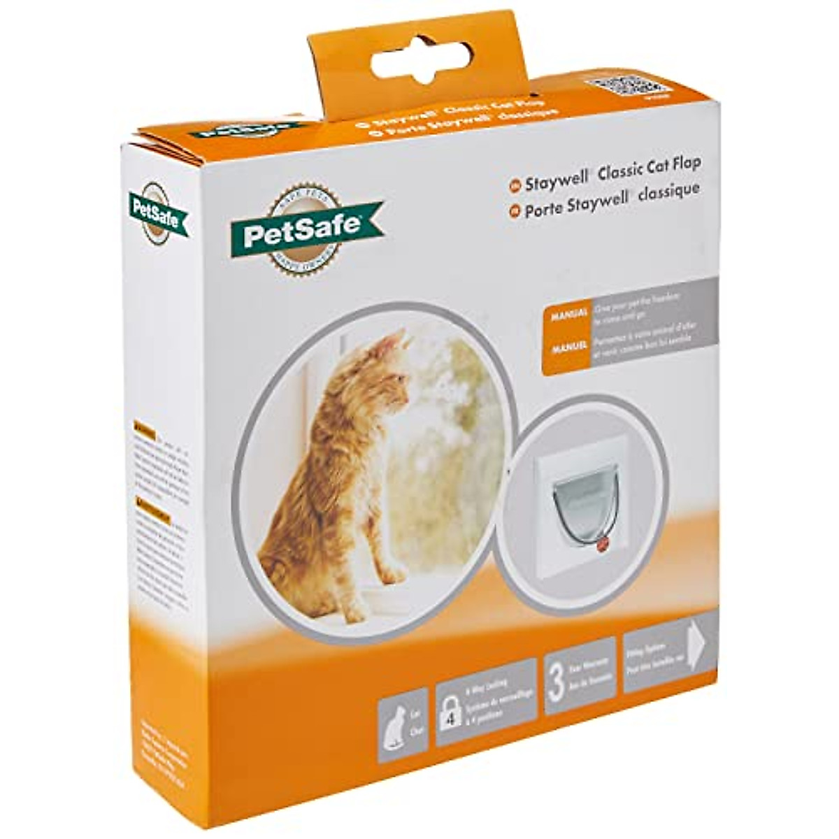 PetSafe Staywell 4 Way Locking Classic Cat Flap, Easy Install, Durable, Pet Door for Cats