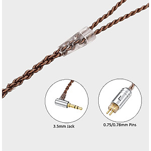 QZX A2 in ear Headphones NO Microphone HiFi Fans, IEM earbuds earphones for Sports, Stereo Lossless Sound Cancelling Dynamic Drivers Ear Buds for Games. 0.75/0.78mm Pins Gold Plated Connection Blue