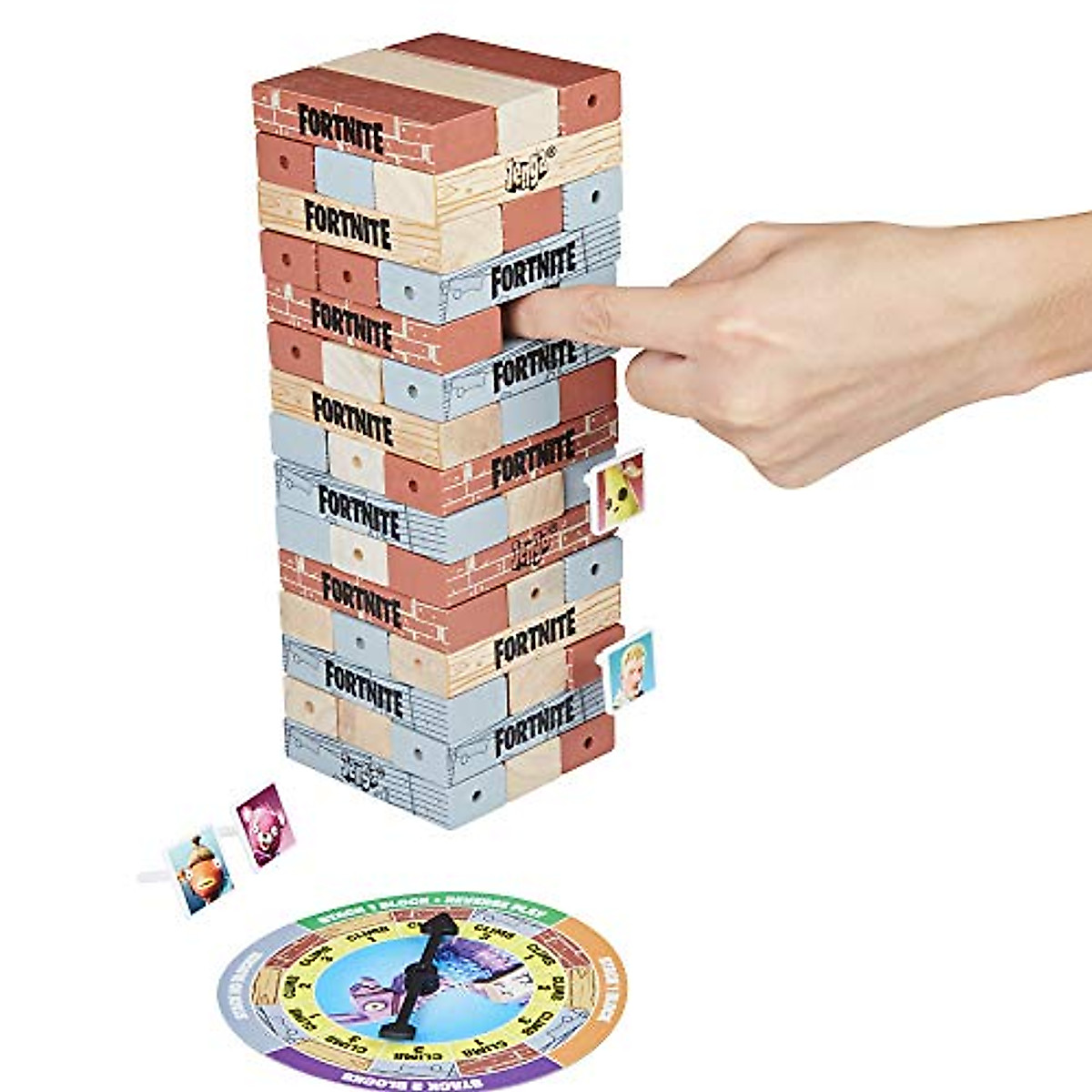 Hasbro Gaming Jenga: Fortnite Edition Game, Wooden Block Stacking Tower Game for Fortnite Fans, Ages 8 & Up