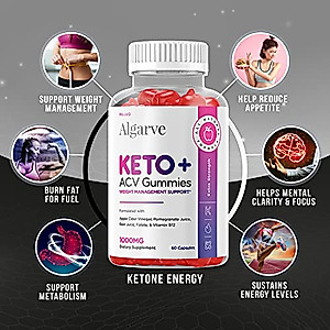 (5 Pack) Algarve Keto ACV Gummies - Advanced Formula Algarve Keto Apple Cider Vinegar Gummies (5 Pack)