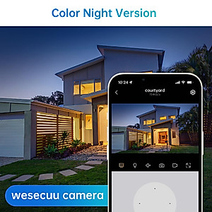 WESECUU Poe Security Camera System, 4K CCTV Camera Security System 4pcs IP Home Security Cameras Outdoor, 2-Way Talk, Human Detection, with 1TB HDD for 24-7 Recording Home Kits