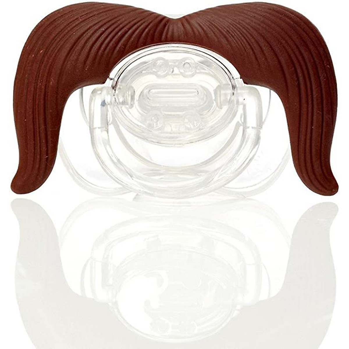 Hipsterkid Mustachifier Pacifier 0-6 Months | BPA-Free, Orthodontic Silicone Nipple | Cute, Funny, Mustache Binkies | Gift for Babies, Newborns, Infants, Toddlers (Gentleman)