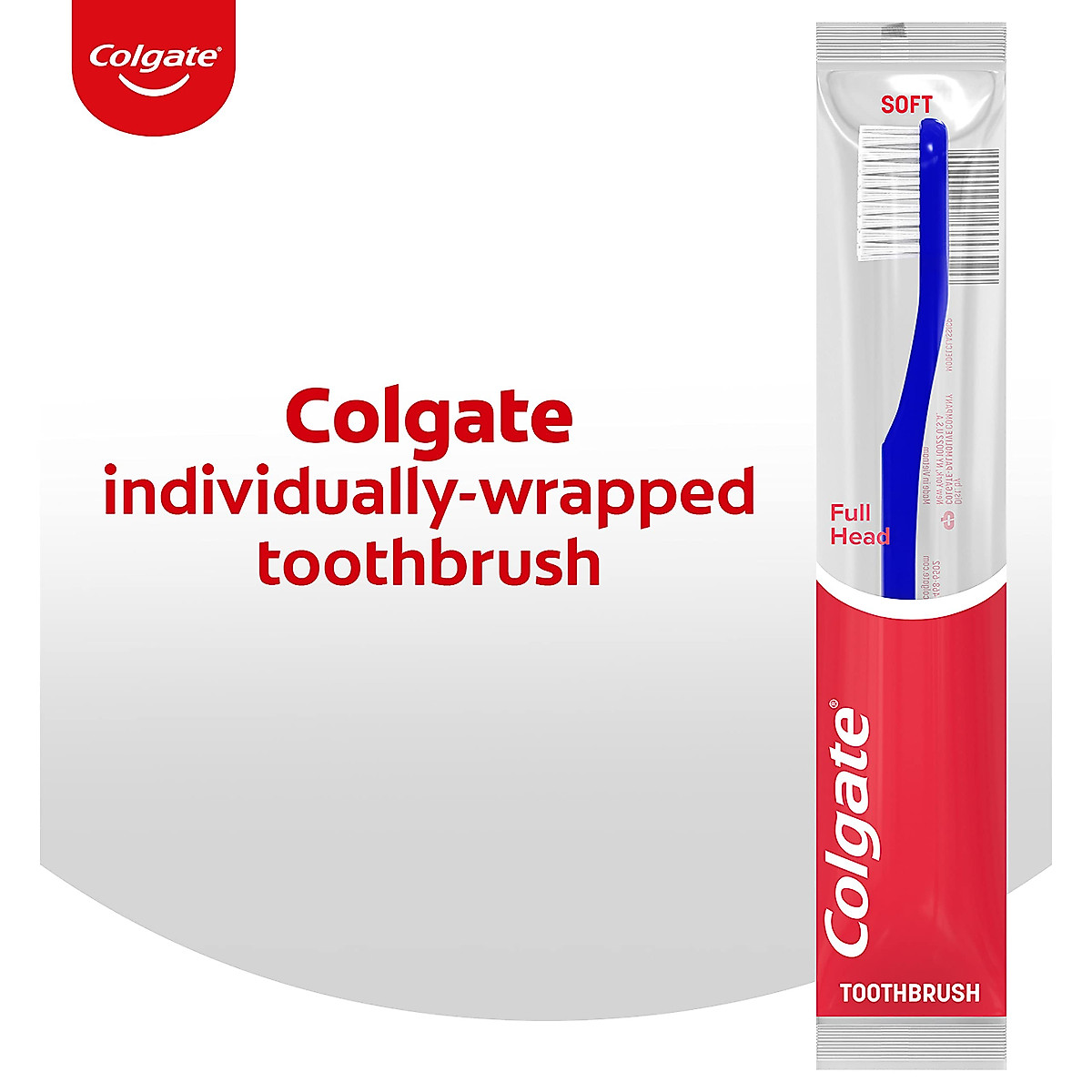 Colgate Soft Toothbrushes, Bulk Toothbrushes, Individually Wrapped Toothbrushes for Adults, Case of 144