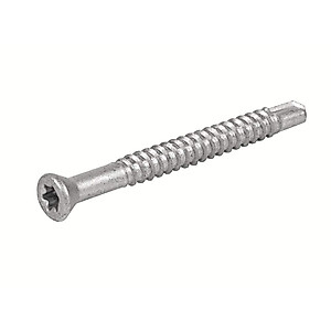 DeckWise #7x1-5/8" Self-Tapping Screws for Metal Joists, 410 Stainless Steel T15 Deck Screws Cover 100 Sq. Ft. of Decking (350 Pack)