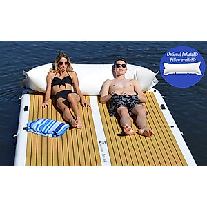 Island Hopper Patio Dock 15 Foot Inflatable Swimming Water Platform Dock (A 15' Patio Dock)