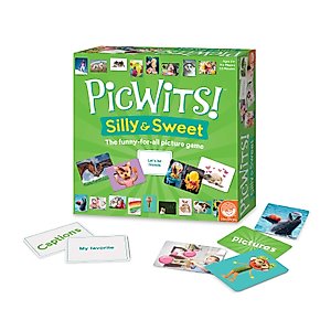 MindWare PicWits! Silly & Sweet Quick Wit Card Game - Quick 30-Minute Game Play - Ages 5 and Up