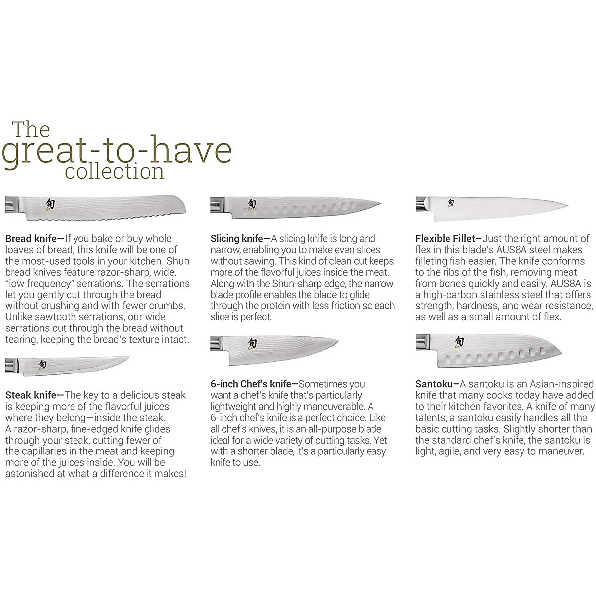 Shun Cutlery Premier 7-Piece Essential Block Set, Kitchen Knife and Knife Block Set, Includes 8” Chef's Knife, 4” Paring Knife, 6.5” Utility Knife, & More, Handcrafted Japanese Kitchen Knives