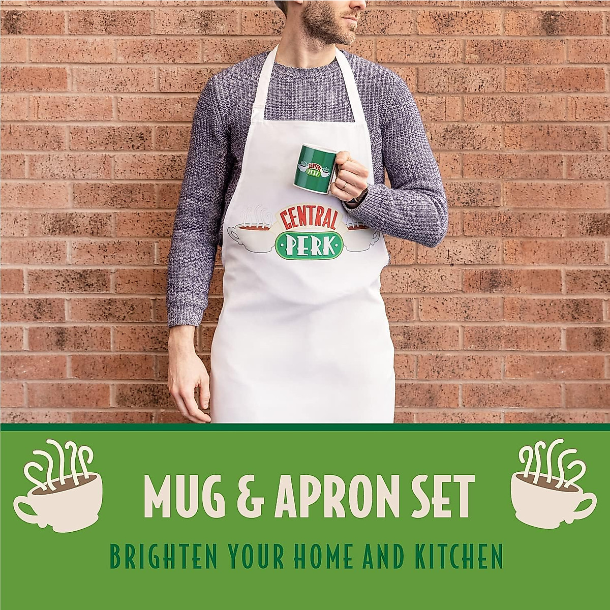 Paladone Friends Mug and Apron Gift Set Officially Licensed Merchandise