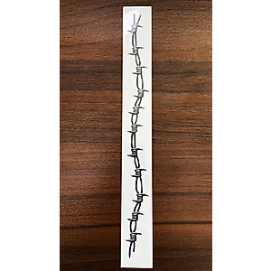 Barbed Wire Temporary Tattoo, Large Barb Wire Tattoo Pamela Anderson Costume Black Fake Tattoos for Halloween Men Women Guys Body Art, 9-Sheet