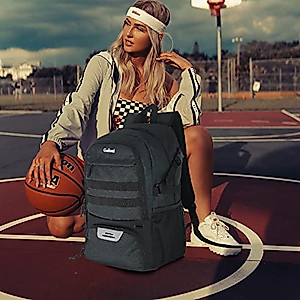 Goloni | Large soccer backpack bag with shoe and ball compartment, soccer backpack, baseball, softball, volleyball sport bag, travel gym backpack, basketball training equipment Water Resistant