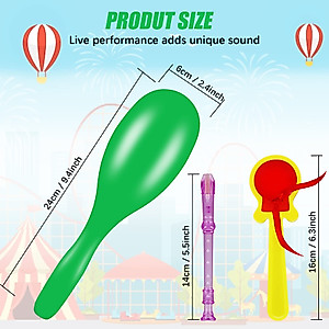 RANMING Maracas Musical Instruments,9.4 Inch Durable Plastic Maracas Shaker Rattles,Large Maracas for Cow Bell,party,Band performance,sporting.(Green)