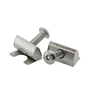 PZRT 50pcs M5 x 8mm Button Head Socket Cap Screws,304 Stainless Steel Allen Hex Button Head Screws