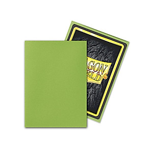 Dragon Shield Sleeves - Matte Lime 100 CT - MGT Card sleeves - Compatible with Magic the Gathering card sleeves Pokémon and other card games