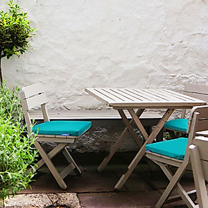 INFBLUE Outdoor Chair Cushions for Patio Furniture - Round Corner Outdoor Chair Cushions Water Resistance Seat Cushions with Ties