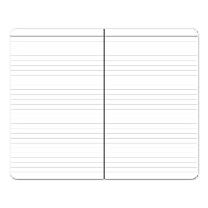 Field Notebook/Journal - 5"x8" - Black - Lined Memo Book - Pack of 4