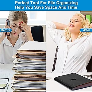 Expanding File Folder - 13 Pockets Accordion File Holder Organizer Say Goodbye to Cluttered Desks and Disorganized Documents - Get Your Home and Office Organized