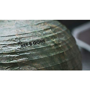 Bee B Gone Hanging Wasp Nest Decoy - 3 Packs - Easy Fake Hive Deterrent for Outdoors