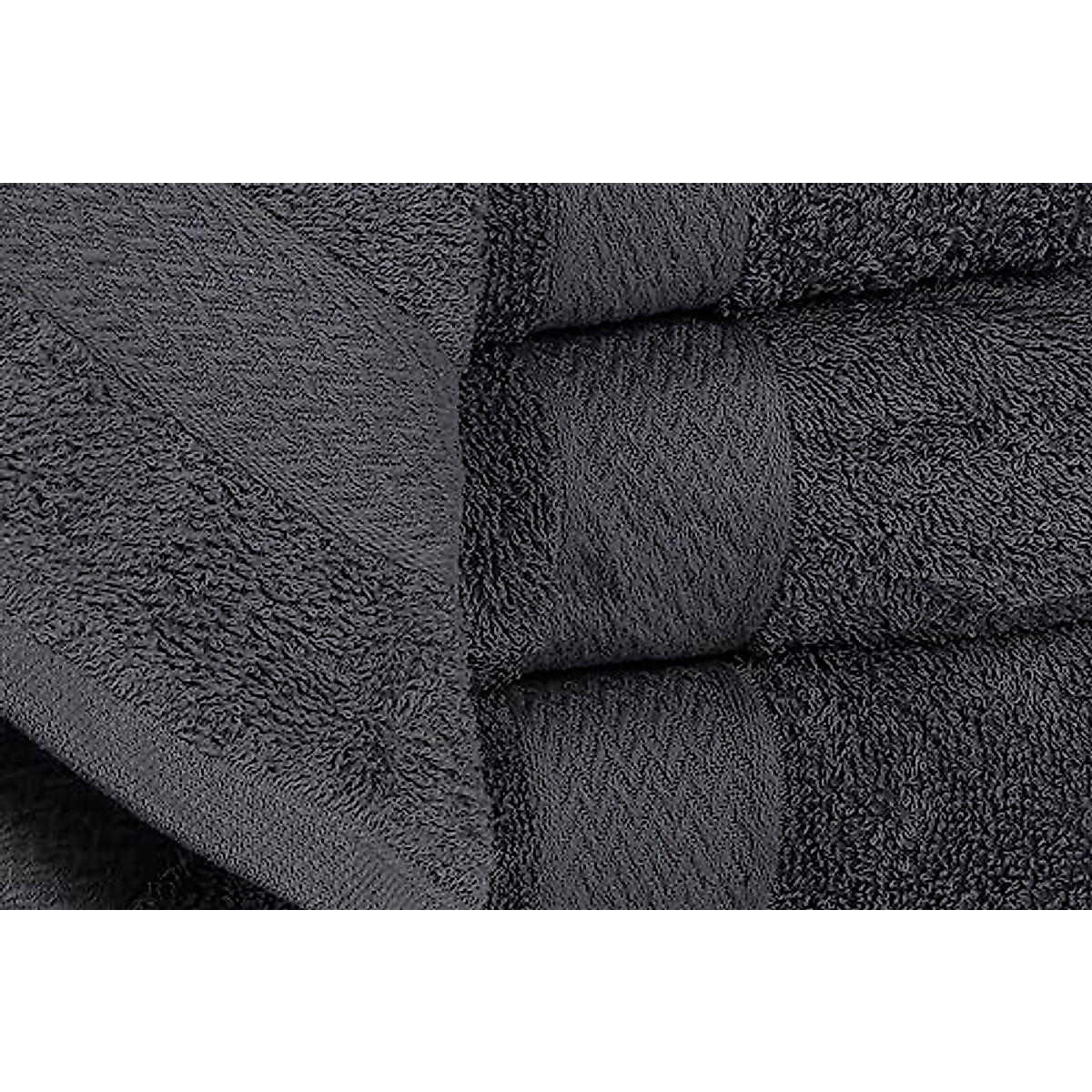 BolBom*S Bath Towels Set of 8, Ultra Soft 100% Cotton, 2 Extra Large Bath Towels 28x56, 2 Hand Towels for Bathroom 16x26, 4 Wash Cloths 12x12, Hotel Towels Ideal for Everyday Use, Hotel & Spa - Grey