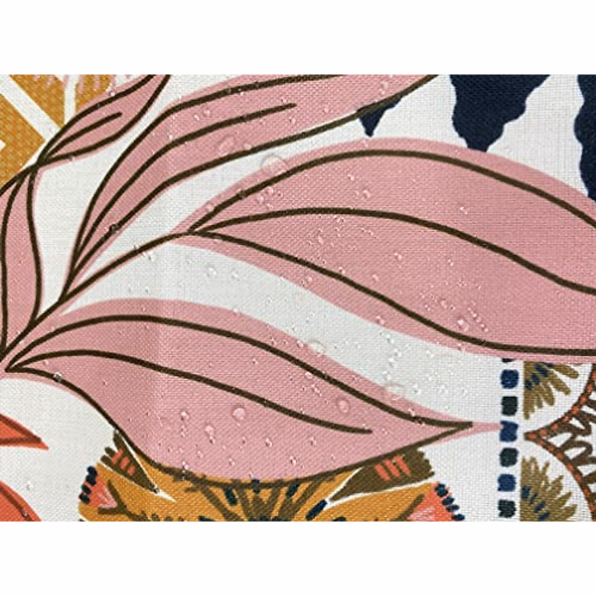 Jartinle Tropical Leaves Flower Boho Outdoor Pillow Covers 18x18 Waterproof Set of 2 Bohemian Blooming Floral Pattern Patio Throw Pillow Covers for Porch Balcony Garden(18x18)