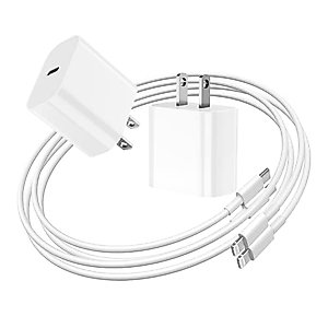 iPhone 14 13 12 Fast Charger [Apple MFi Certified],USB C Wall Charger Fast Charging 20W PD Adapter with 10FT Type-C to Lightning Cable Compatible with iPhone 14 13 12 Pro Max Mini 11 Xs XR X 8 Plus