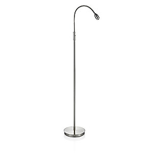 daylight24 402071-15, FOCUS Adjustable Beam LED Floor Lamp, Nickel