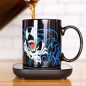 Uncanny Brands Marvel Venom Mug Warmer with Mug – Keeps Your Favorite Beverage Warm - Auto Shut On/Off