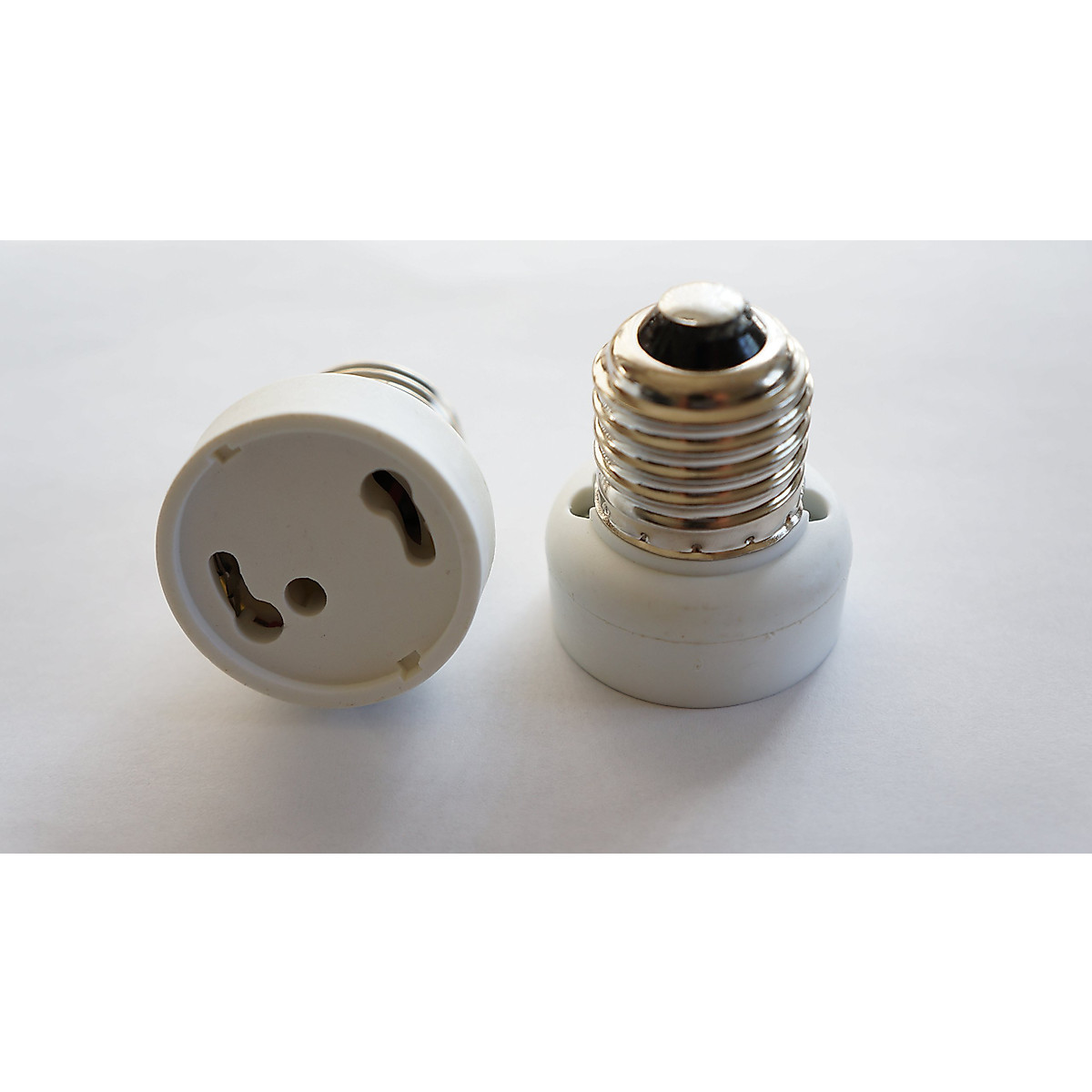 (Pack of 2) E26/E27 to GU24 Adapter Converter - E26/E27 Edison Screw to GU24 Bayonet Base Bulb Socket