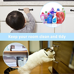 Baby Proofing (20 Locks and 2 Keys) -Child Magnetic Cabinet Locks with Lighting Function, Fit Most Cabinets and Drawers