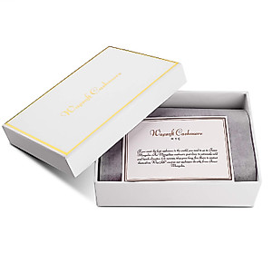 WaySoft Pure 100% Cashmere Beanie for Women in a Gift Box, Oversized Women Beanie Hat, Bring Warm and Luxury to Your Loved Ones, Perfect (Black)