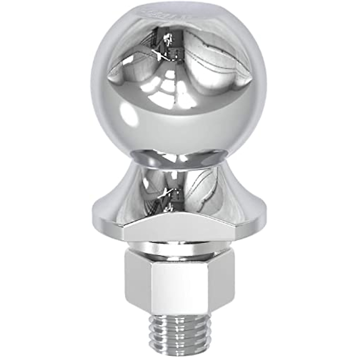 TCE ATRLY2002U Torin Trailer Hitch Ball, 2 Inch Diameter, 3 Ton (6,000 lbs), 1 x 2-1/8-Inch Shank