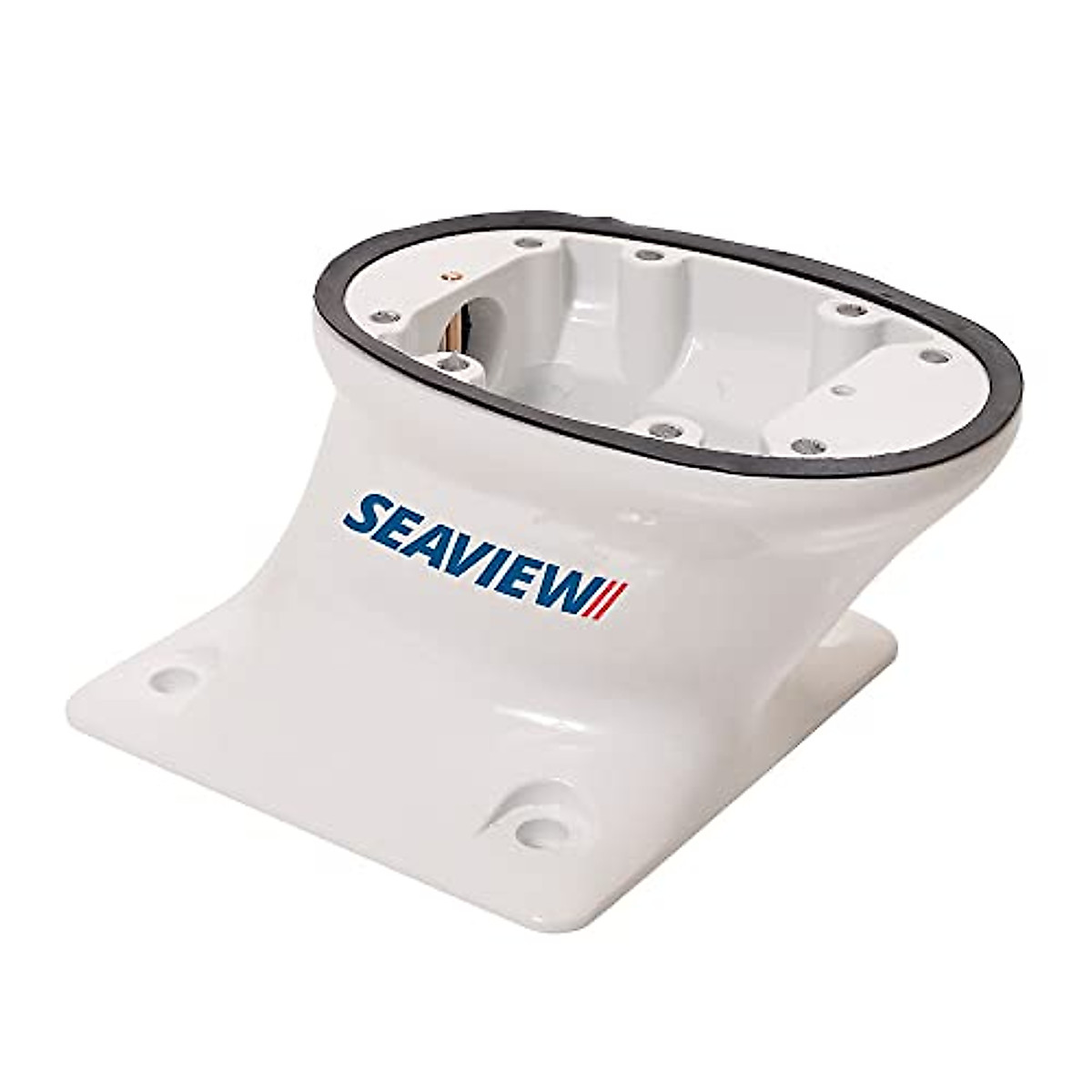 Seaview Forward Rake 5" Tall Radar Mount, White, PMF-57-M1