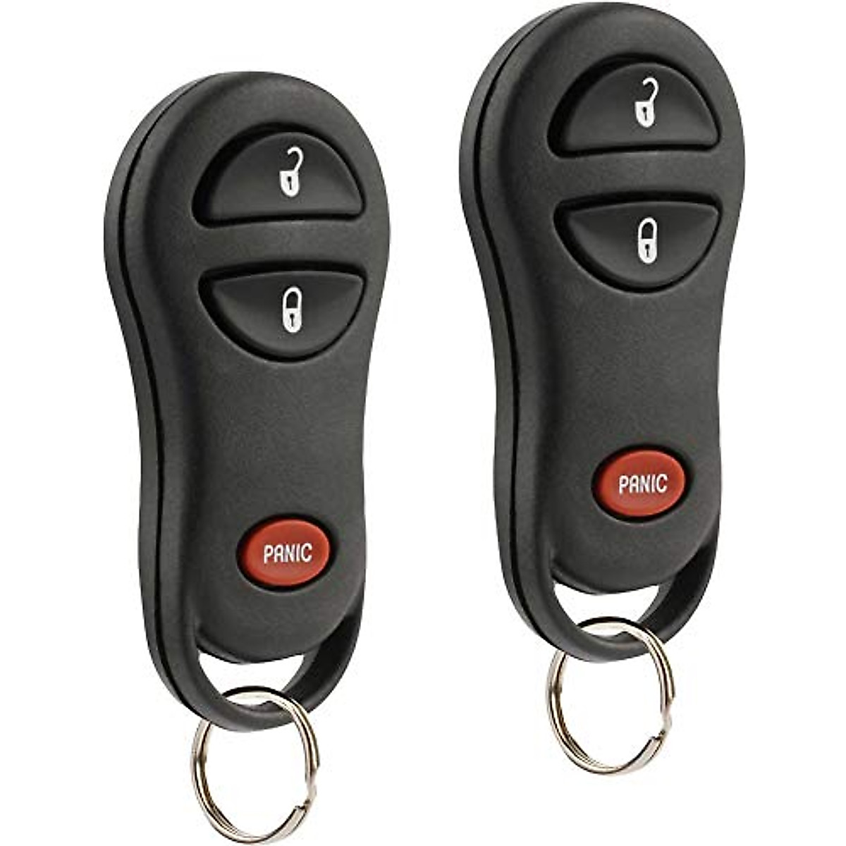 Key Fob Keyless Entry Remote fits Chrysler, Dodge, Plymouth (GQ43VT17T), Set of 2