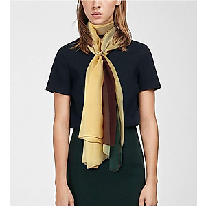 2PCS(Golden + Silver) Women Lady Girls Three Ring Fashion Scarf Ring Buckle Modern Simple Triple Slide Jewelry Silk Scarf Clasp Clips Clothing Wrap Holder